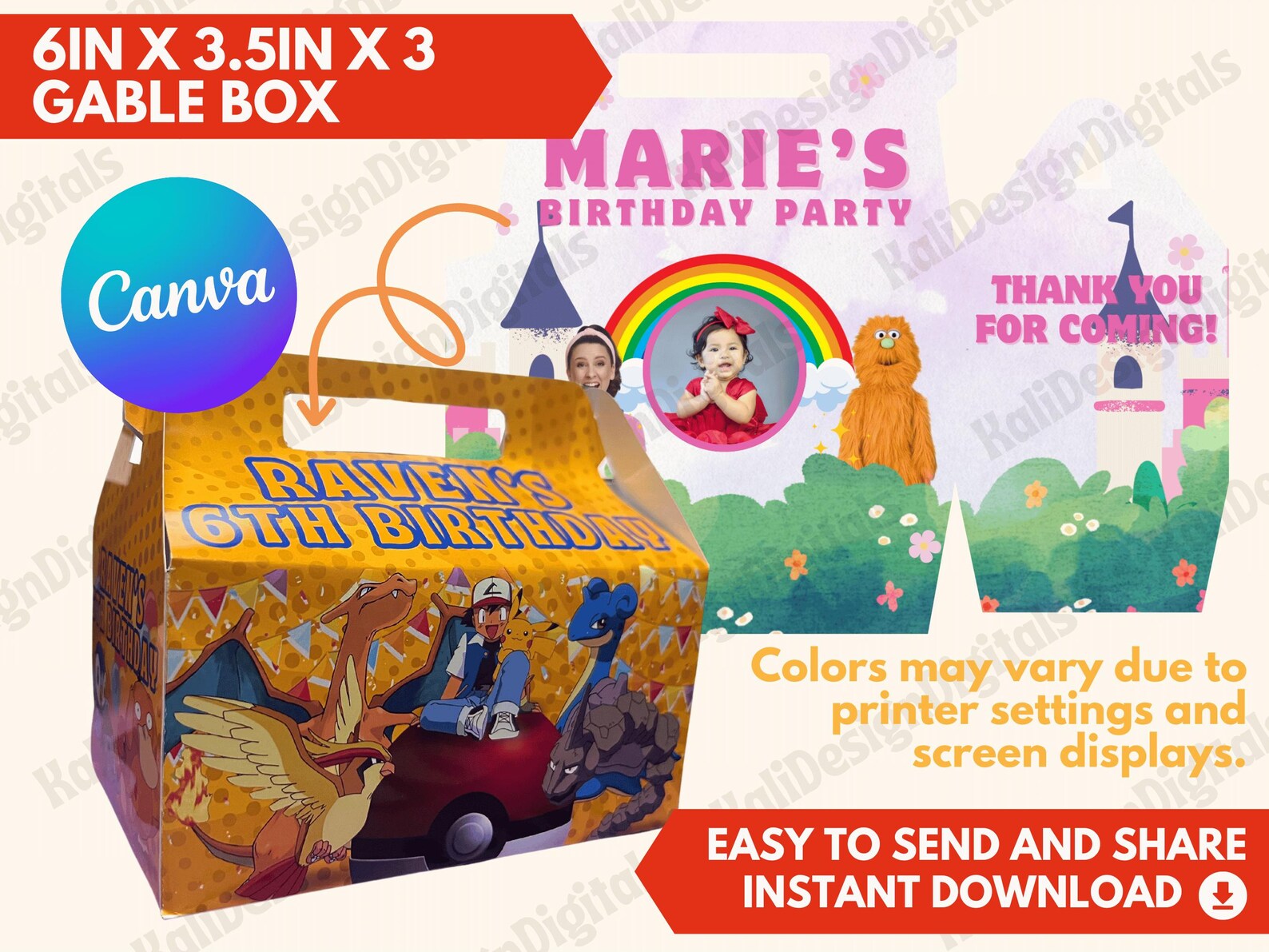 Editable Ms Rachel Gable Box Label, Ms Rachel Party Favor Bag Label ...