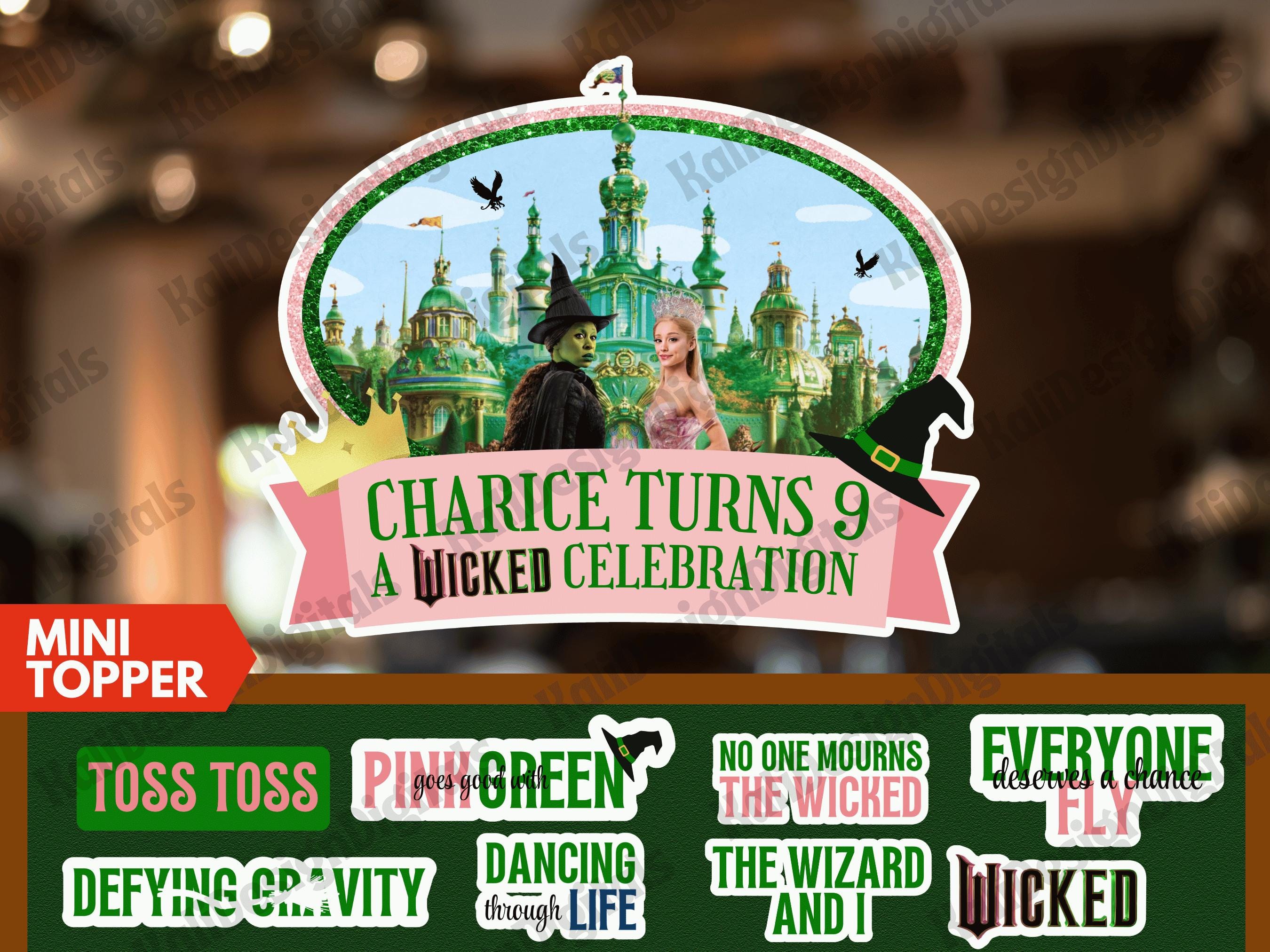 Wicked Cupcake Toppers Wicked Cake Topper Wicked Cupcake Toppers ...