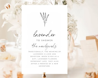 Lavender Toss Sign, INSTANT DOWNLOAD, Editable Template, Printable ...