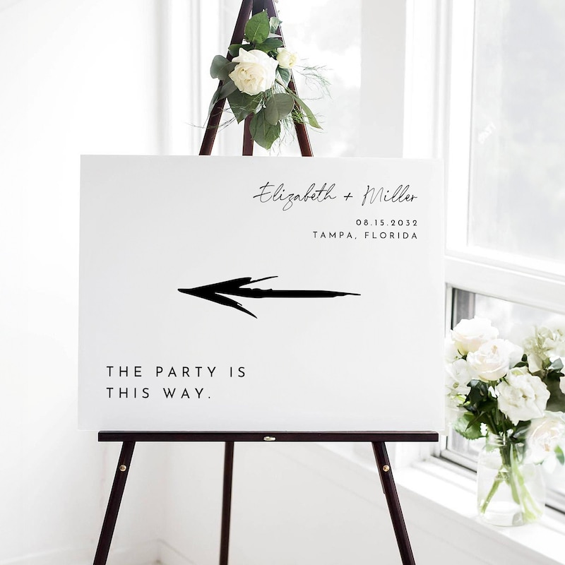 Wedding Arrow Sign - Etsy