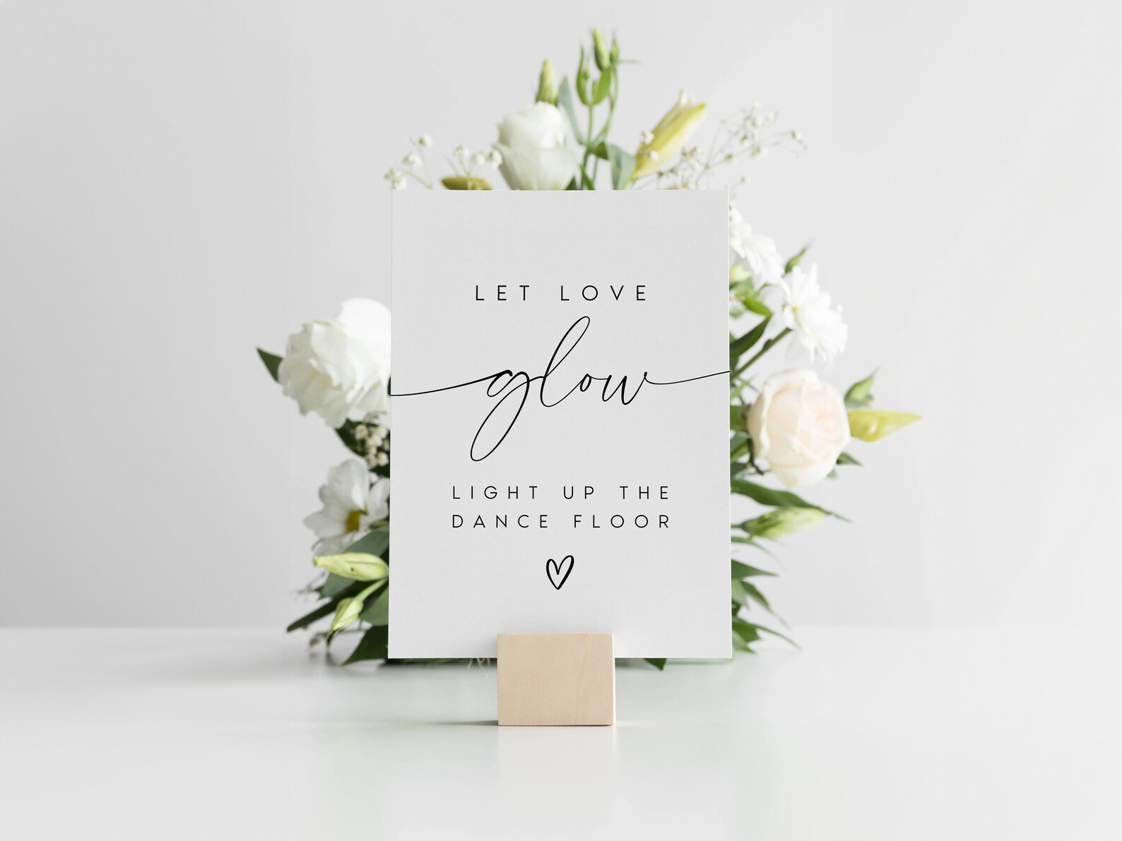 Editable Let Love Glow Wedding Sign Template (digital Download) - Etsy