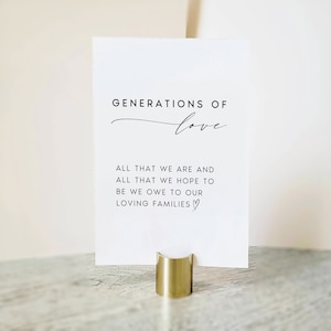 Generations of Love Sign Template, Modern Minimalist All That We Hope ...