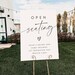 Minimalist Open Seating Sign Template, Printable Open Seating Sign, No ...