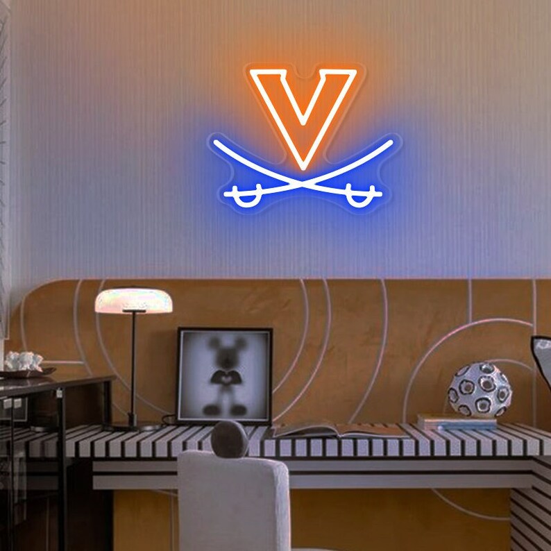 University of Virginia Logo Neon Light, Campus Spirit Decorative ...