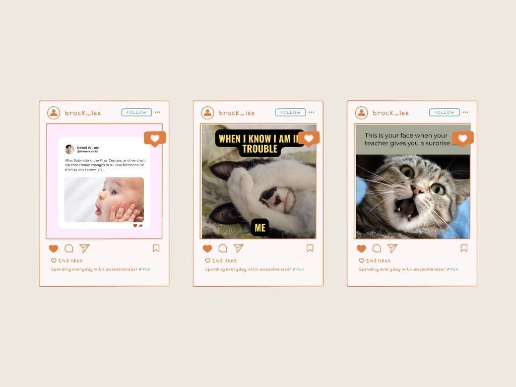 Instagram Meme Templates for Small Businesses: Instant Download ...