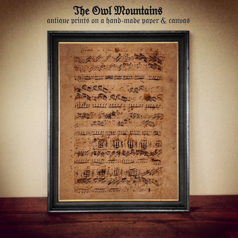 Handwritten Score Sheet Music - Etsy