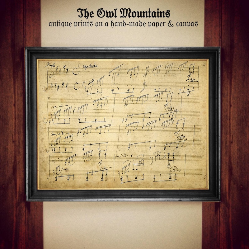 Handwritten Score Sheet Music - Etsy