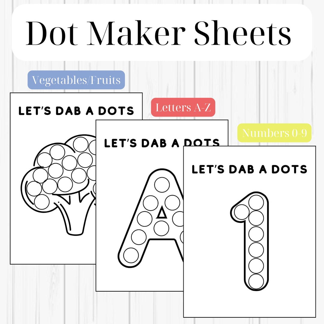 Do A Dot Marker Activity - Numbers, Alphabet, Coloring Pages, Fine ...