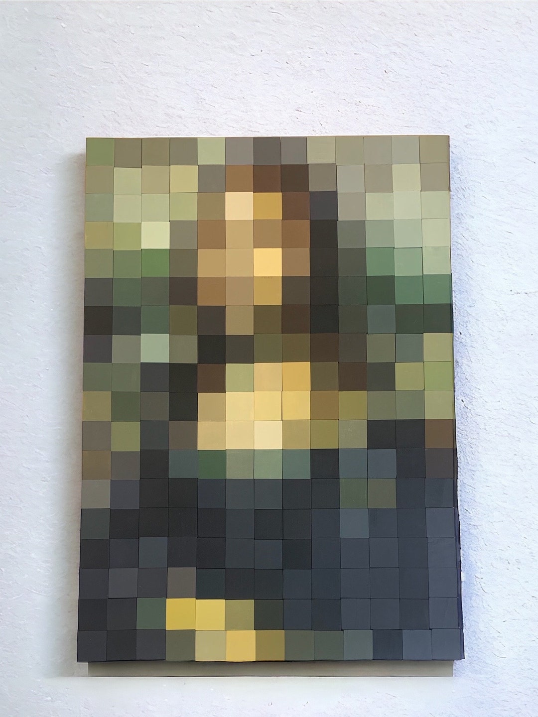 Mona Lisa Wood Wall Art: Reclaimed Wood Mosaic, Modern Home Decor - Etsy