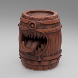 Mimic Barrel Stl File for 3d Printing – Fantasy Monster - Etsy