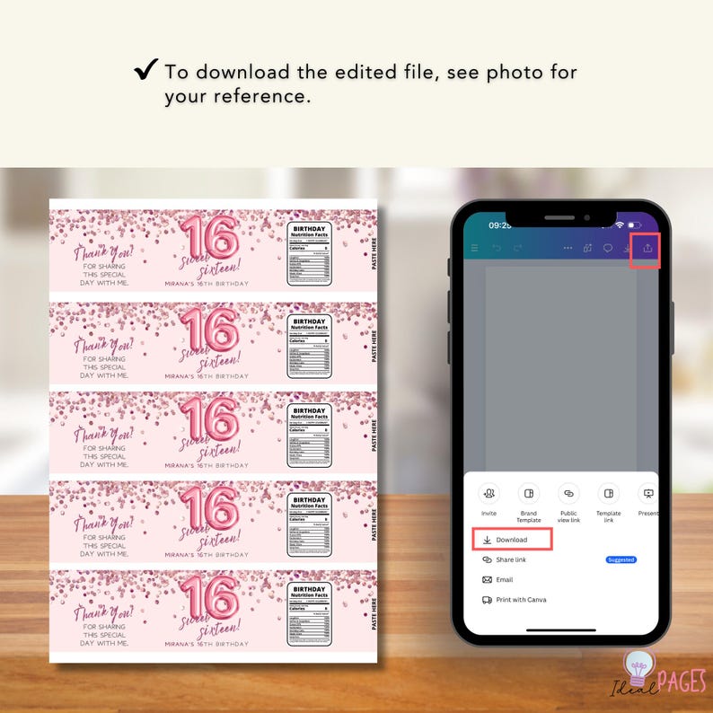 Sweet 16 Party Favors, Pink Party Favors Bundle, 16th Birthday Party ...