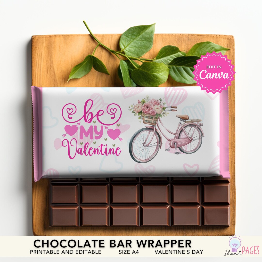 Chocolate Wrapper Template, Chocolate Bar Wrappers, Candy Bar Wrapper ...
