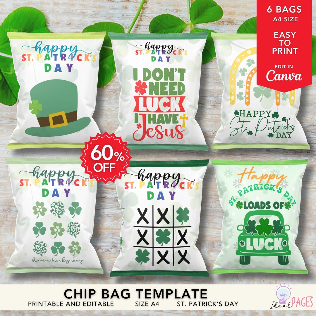 6 St. Patrick's Day Favors, St. Patrick's Day Party, Clover Party ...
