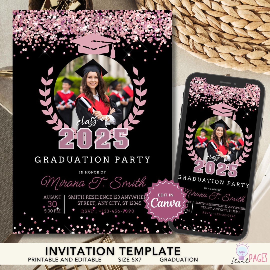 Graduation Party Invite Photo, Graduation Party Invitation 2025 ...