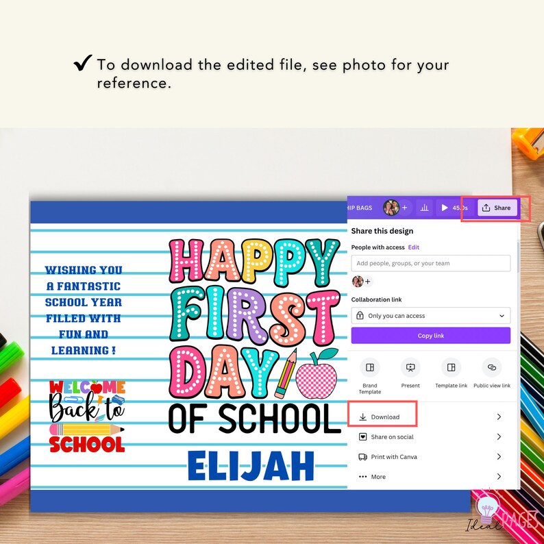 Back to School Chip Bag Template, School Party Favor, Welcome Snack Bag ...