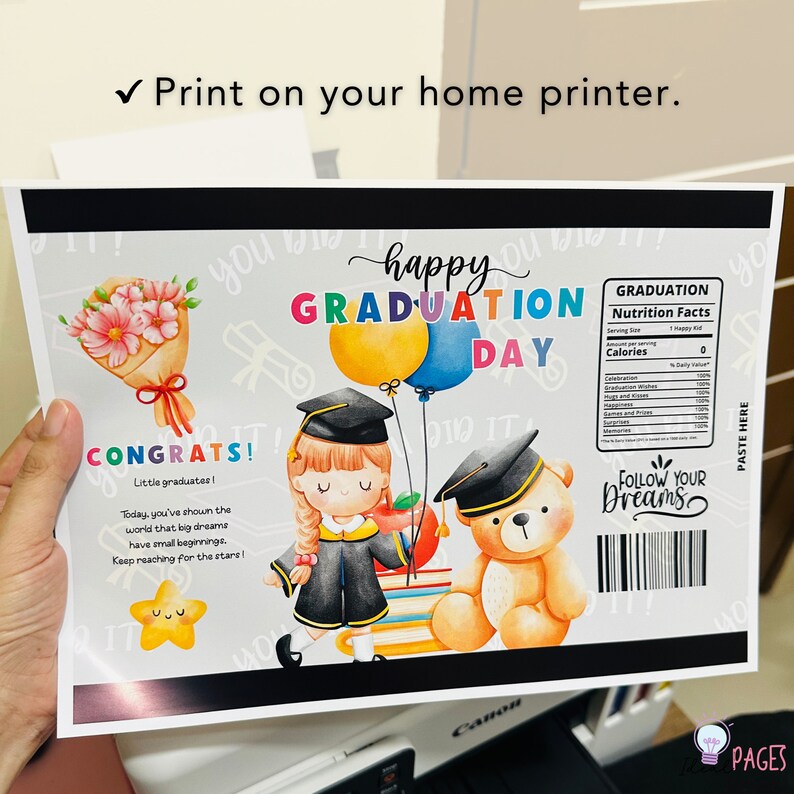 Graduation Chip Bag Template, Kindergarten Custom Chip Bags, School ...