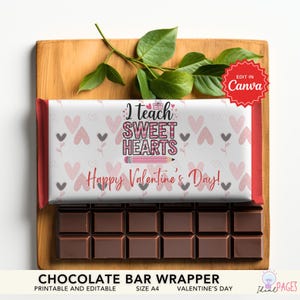 Chocolate Bar Wrappers, Candy Bar Wrapper, Chocolate Wrapper Template ...