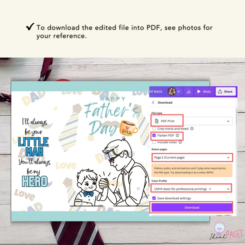 6 Father's Day Chip Bag Template Custom Chip Bag Bundle Gift Bags for ...