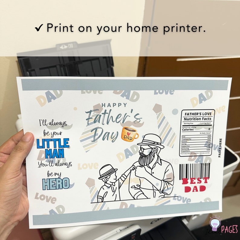 6 Father's Day Chip Bag Template Custom Chip Bag Bundle Gift Bags for ...