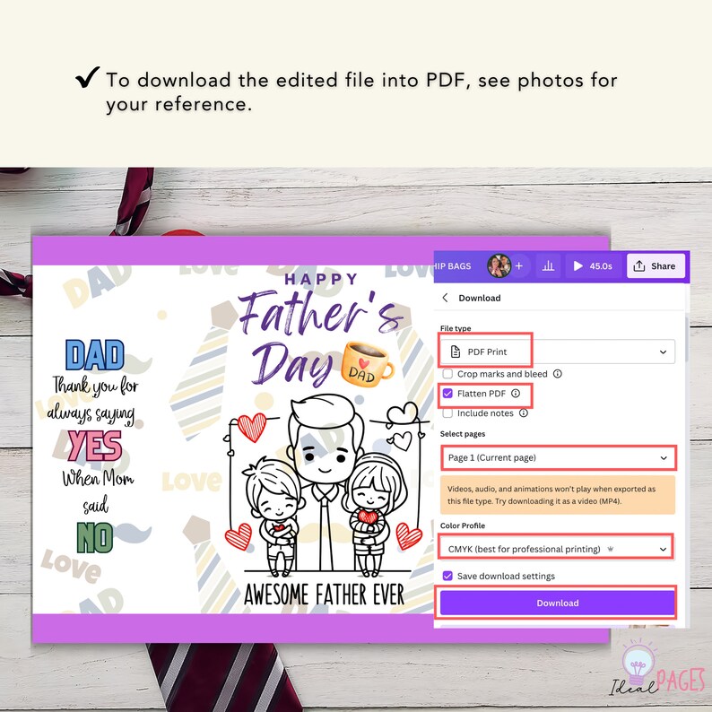 6 Father's Day Chip Bag Template, Custom Chip Bag Bundle, Gift Bags for ...