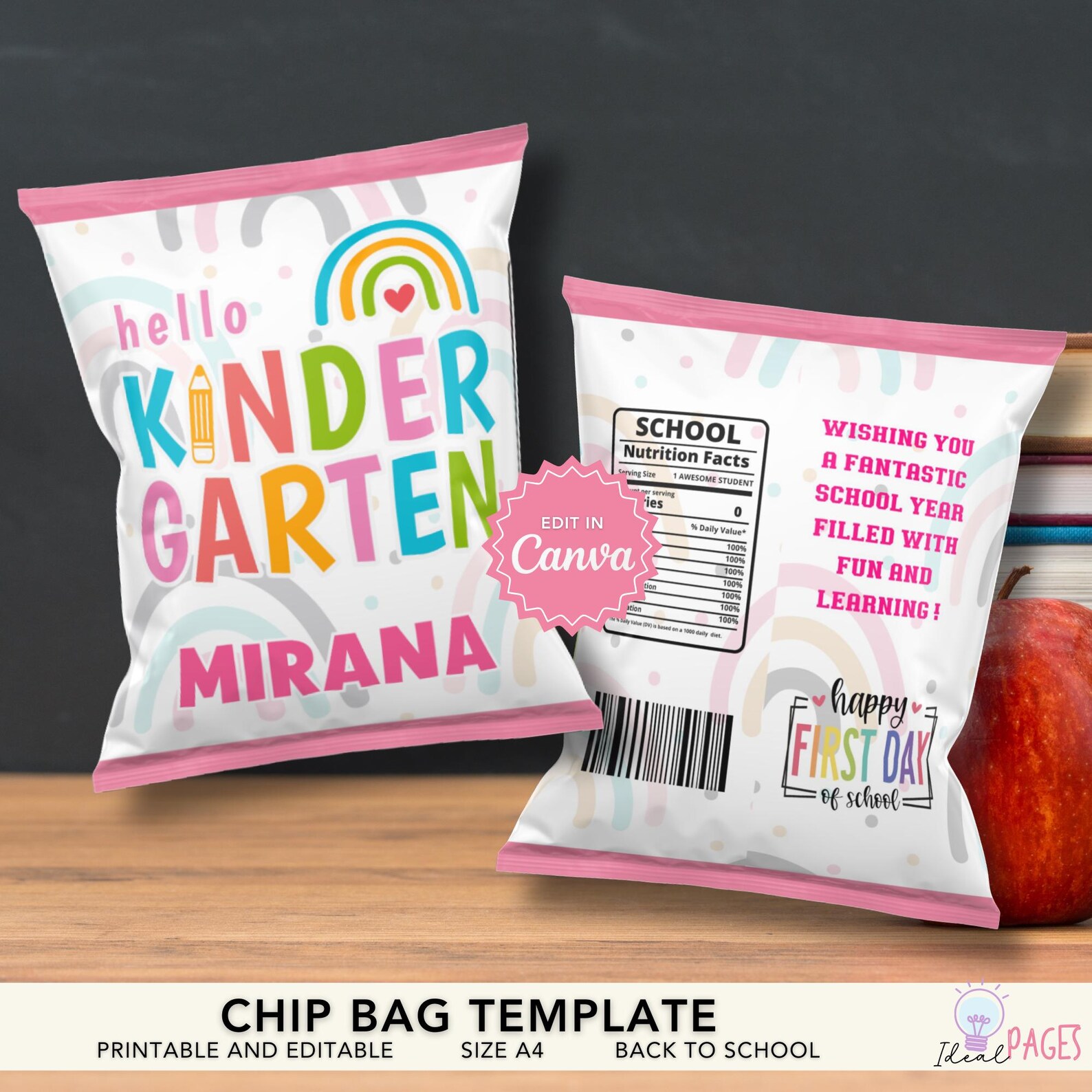 Back to School Printable, School Party Favor, First Day of School ...
