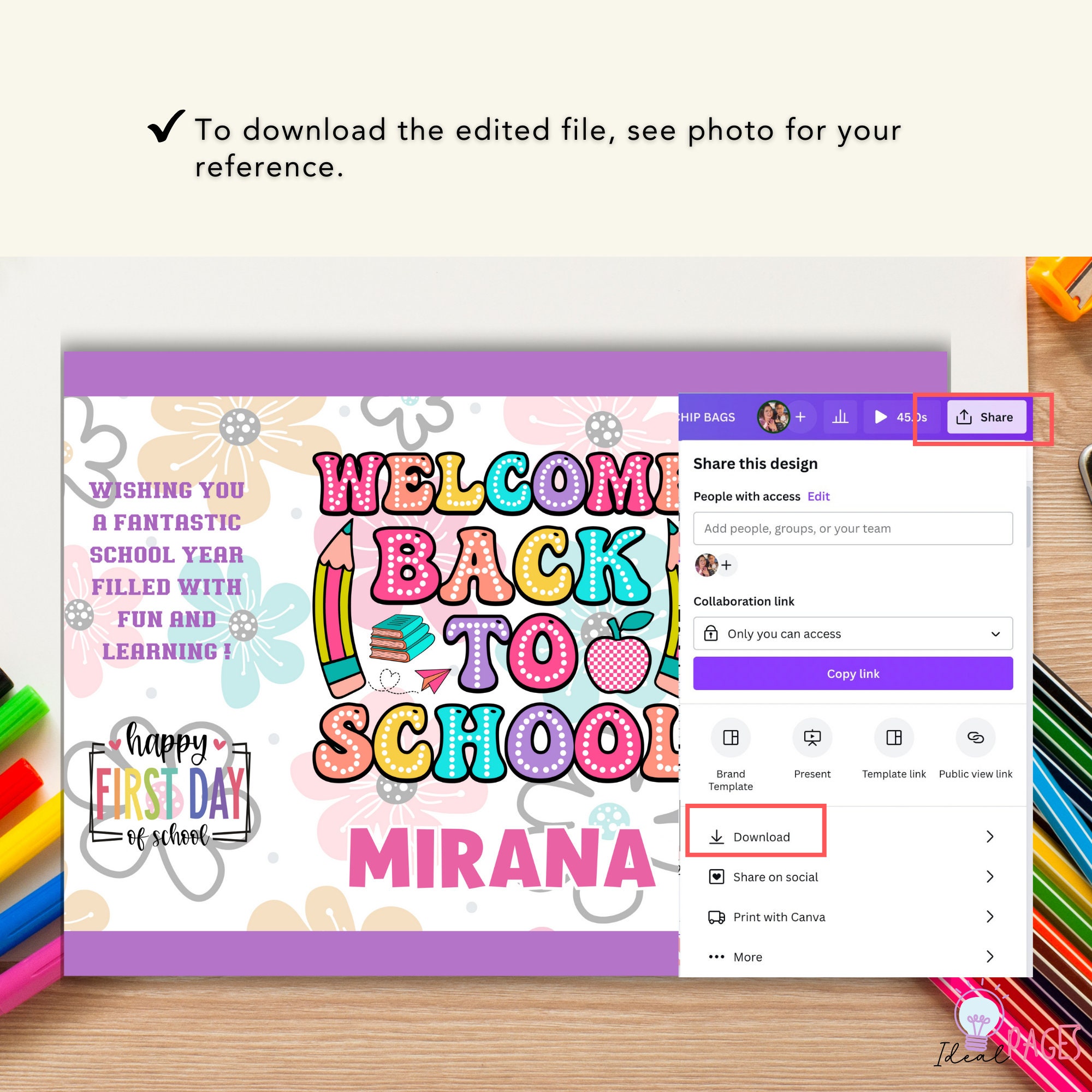 Back to School Editable Retro Chip Bag Template, First Day of School ...