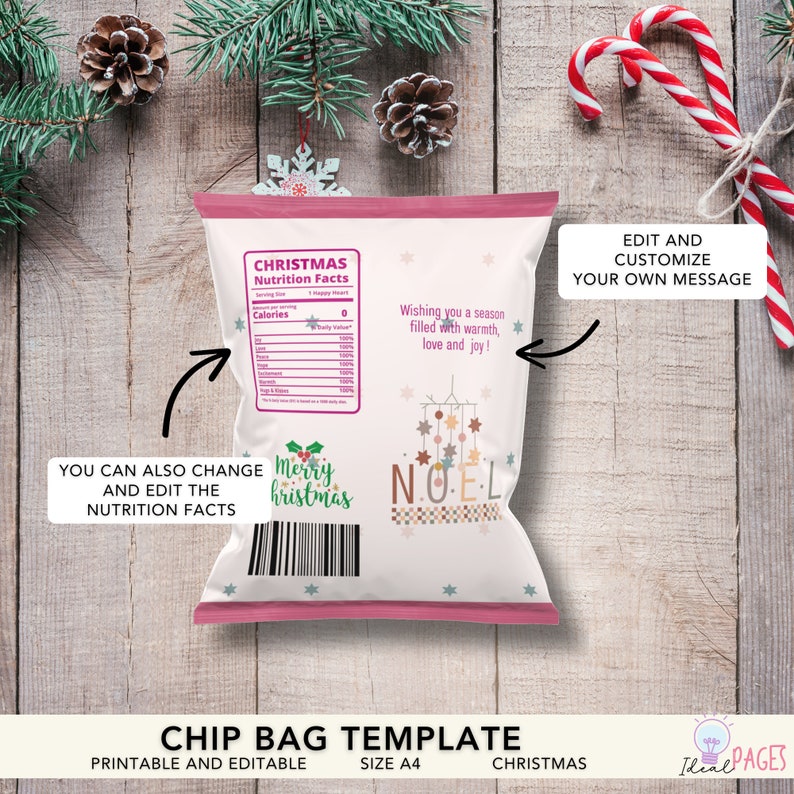 Christmas Favor Bags, Christmas Boho, Christmas Party Favors, Christmas ...