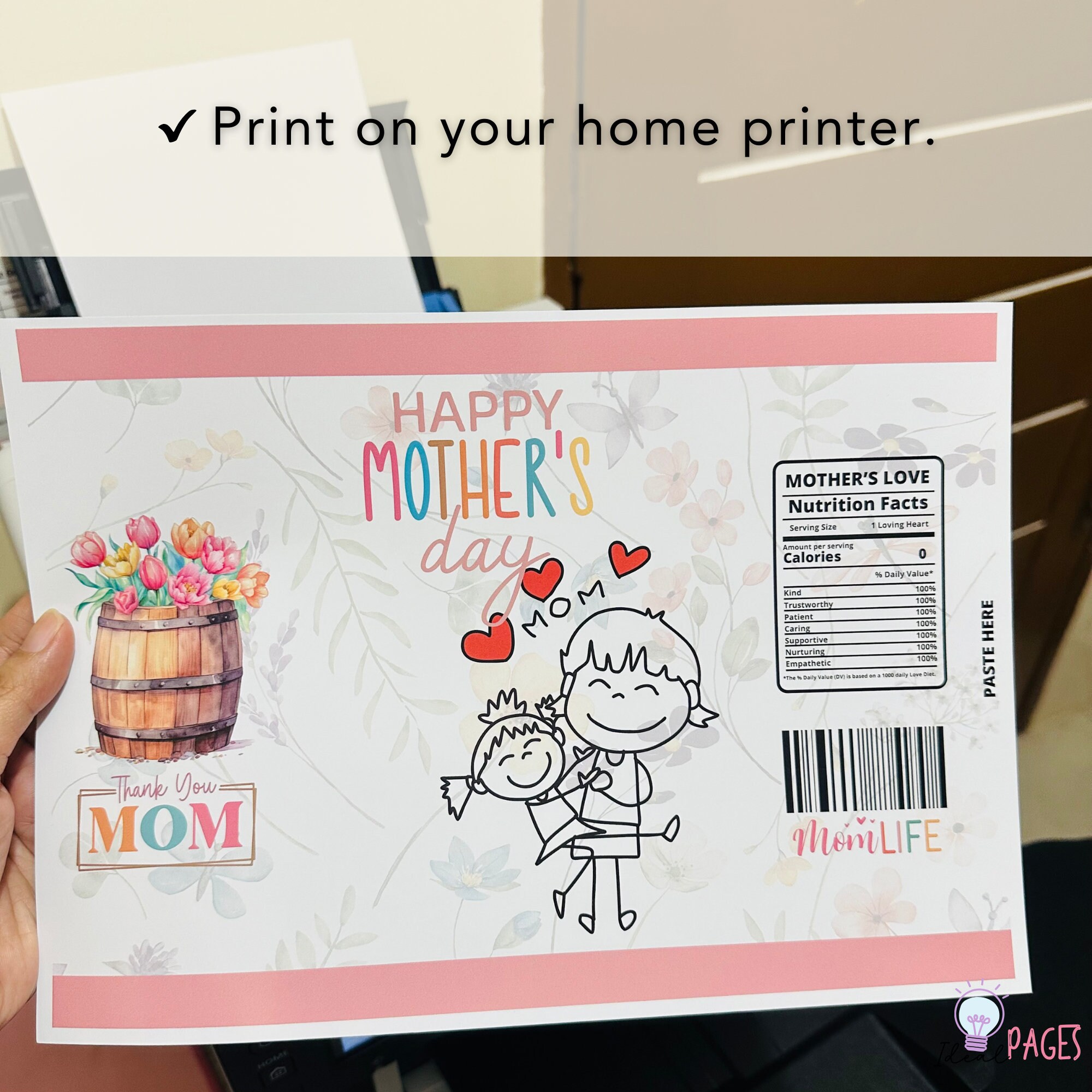 Mothers Day Chip Bag Template, Custom Party Favor for Mom, Moms Snack ...