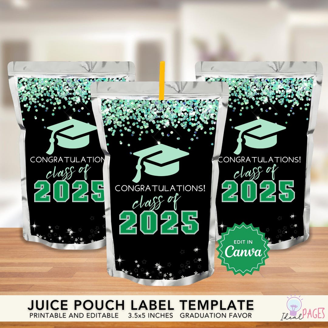 Juice Pouch Label, Juice Wrapper, Capri Sun Label, Capri Sun Favor ...