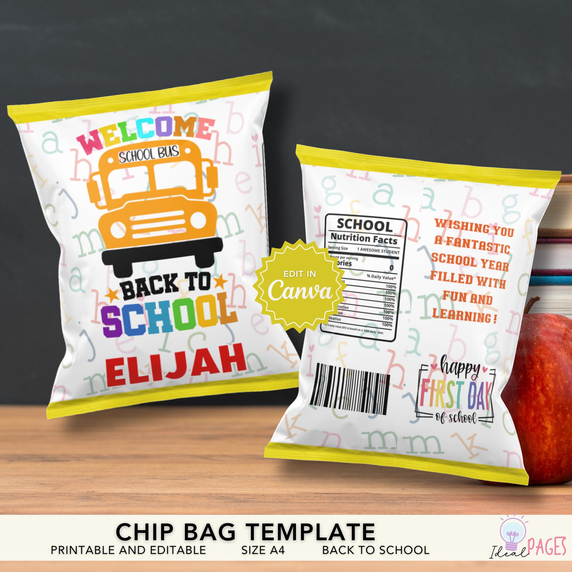 Back to School Printable, School Party Favor, First Day of School ...