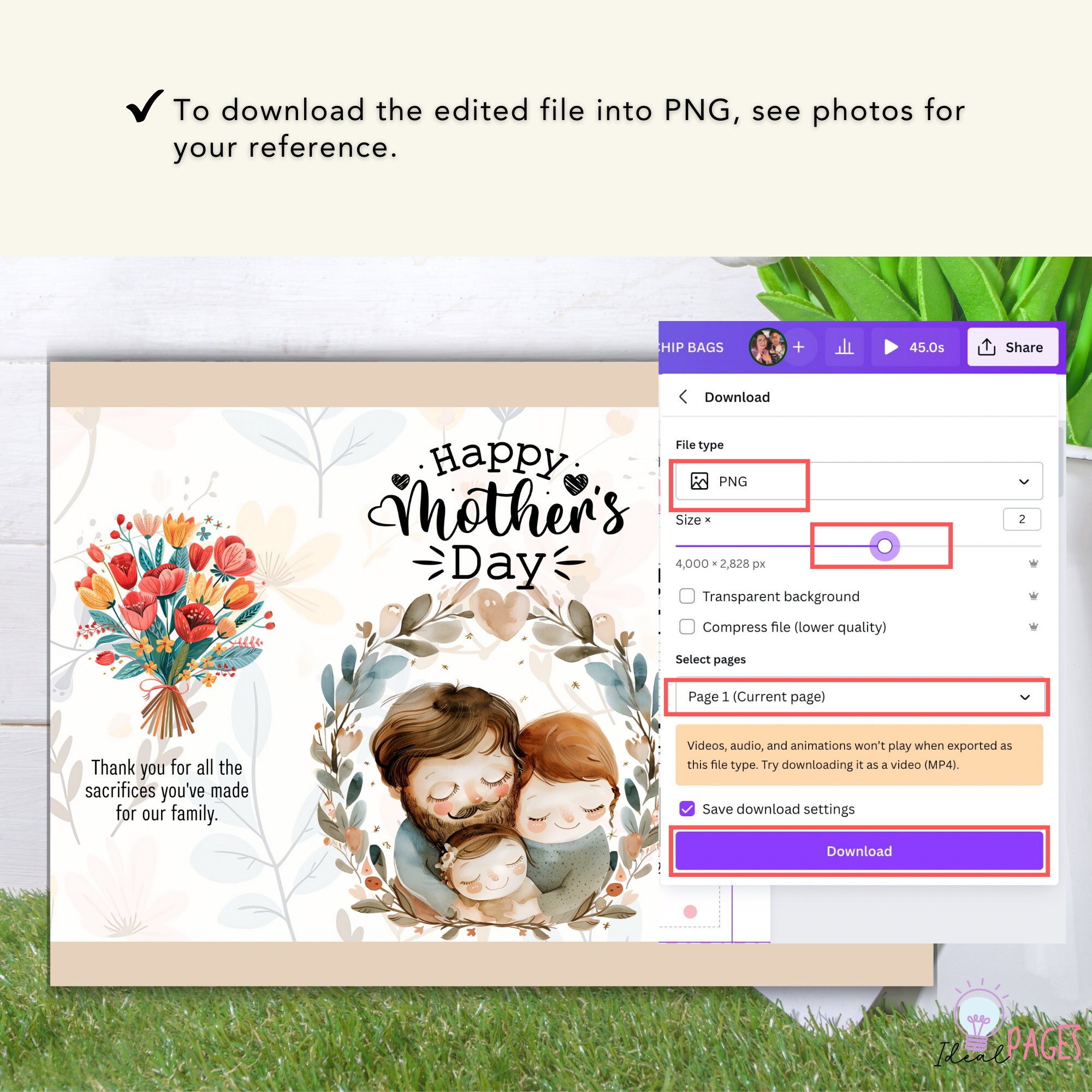 6 Mother's Day Chip Bag Template, Custom Chip Bag Bundle, 1st Mothers ...