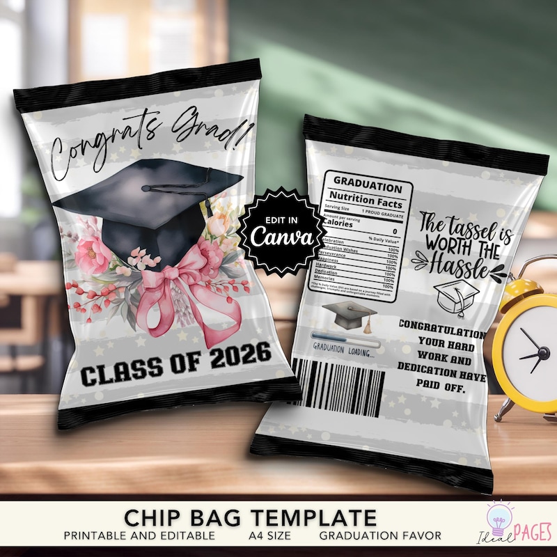 Custom College Chip Bags - Etsy