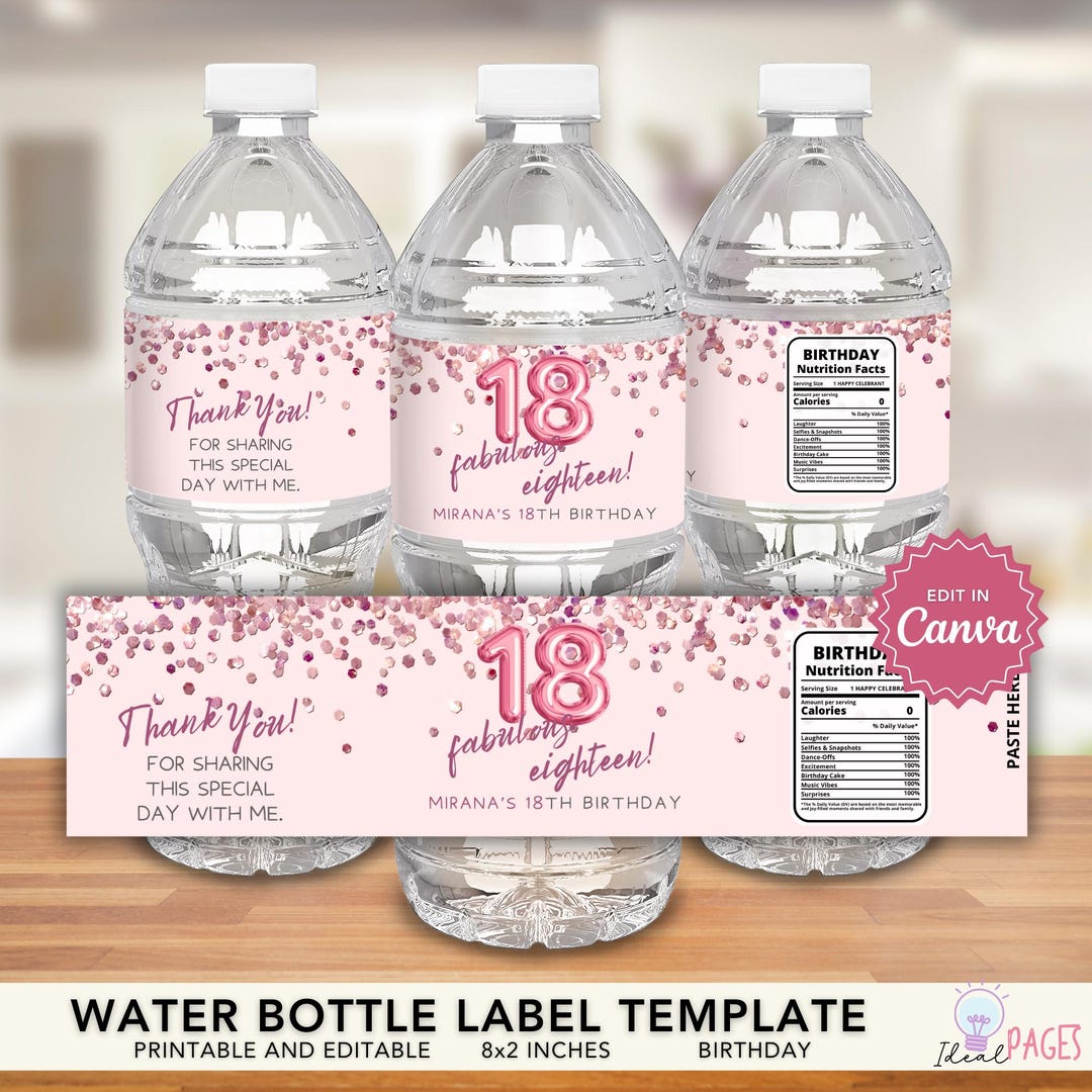 18th Party Favors, 18th Birthday Party Decorations, 18th Birthday Party ...