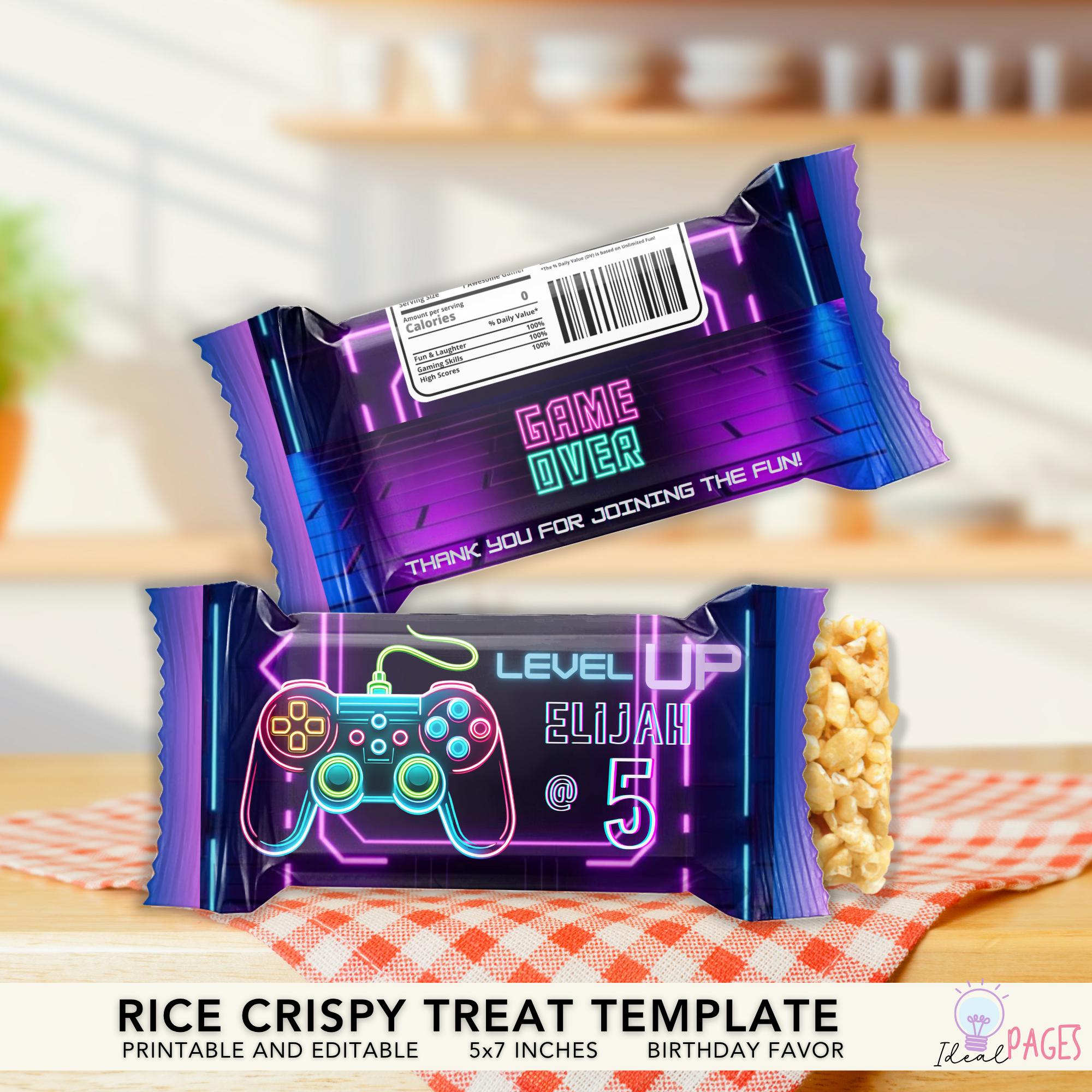 Gamer Party Favors, Video Game Kids Birthday Party Favors, Chip Bag ...