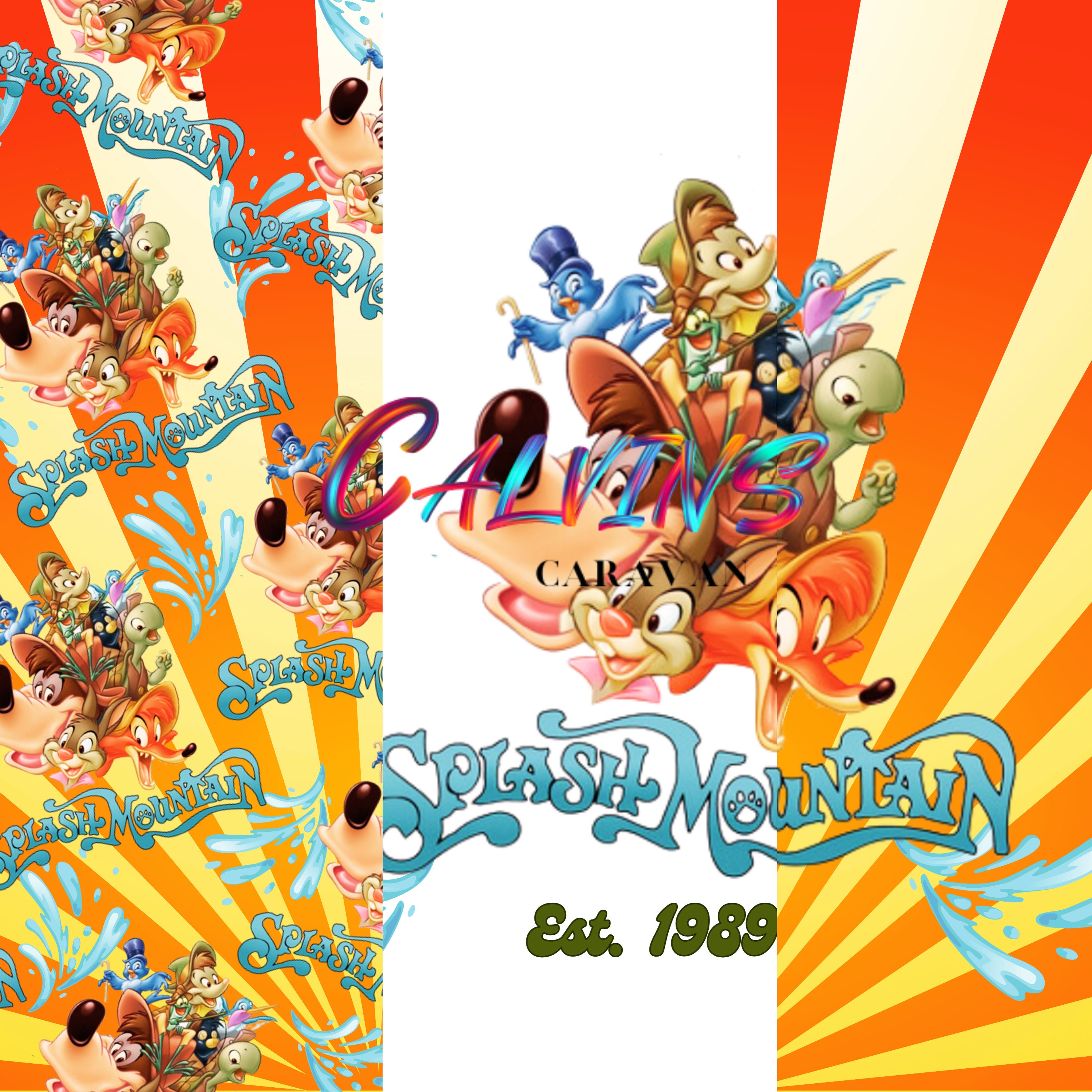 Splash Mountain Pattern, Splash Mountain Digital Print, Briar Patch ...