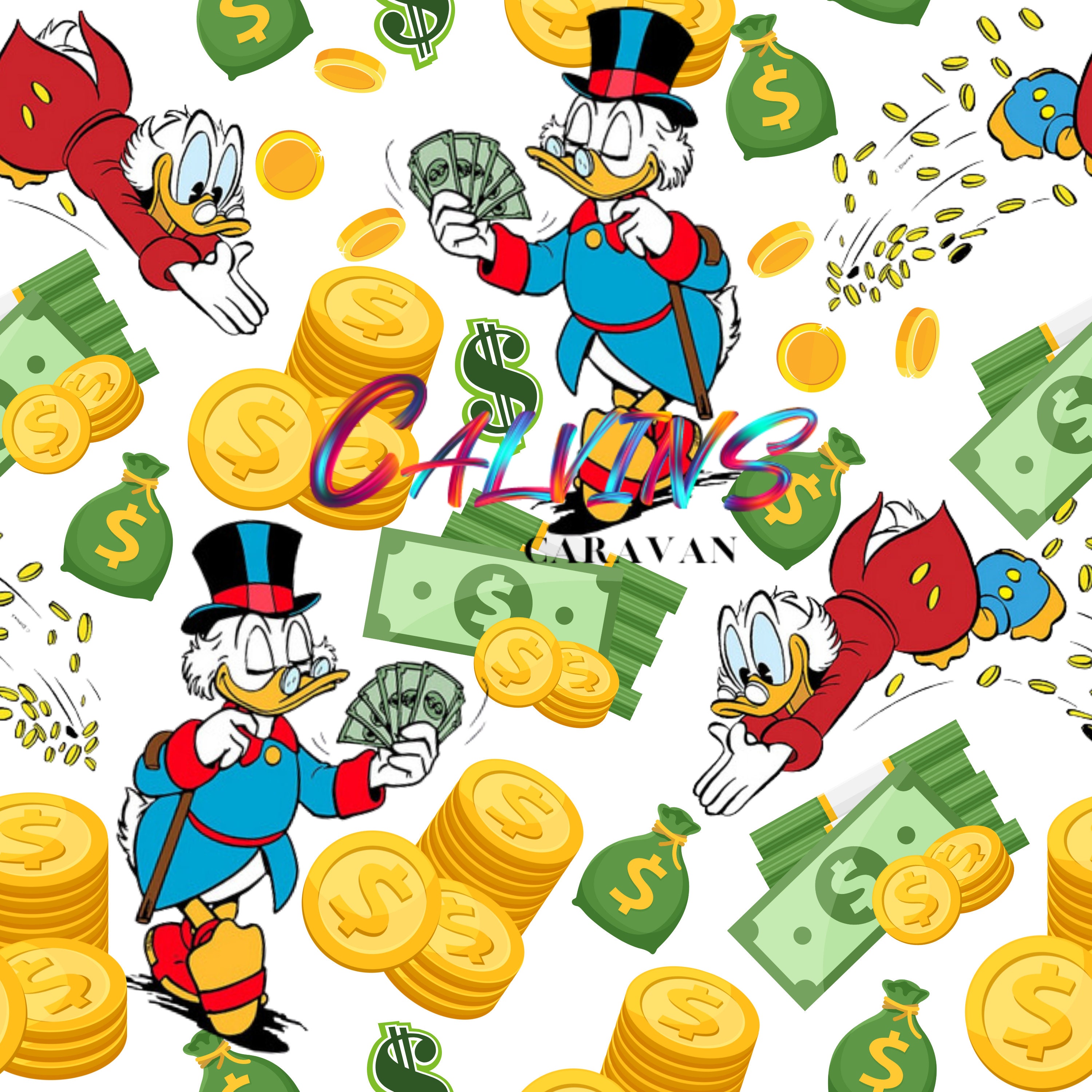 Money Duck, Uncle Scrooge Mcduck, Money PNG Pattern, Gold Coin, Money ...