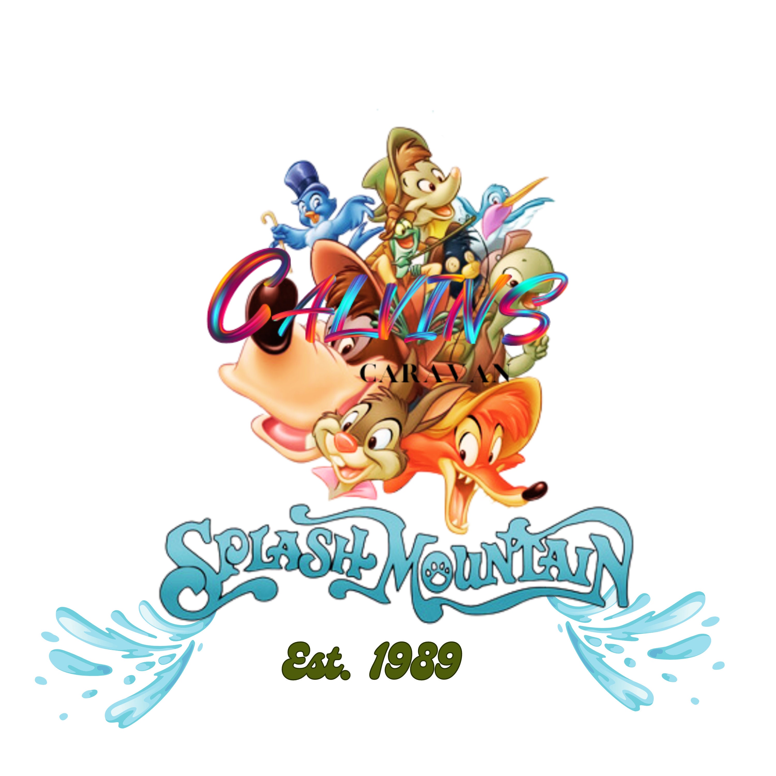 Splash Mountain Pattern, Splash Mountain Digital Print, Briar Patch ...