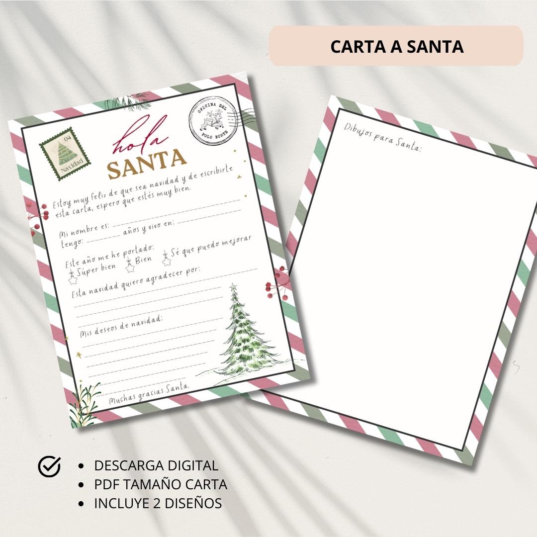 Carta a Santa Claus, Actividades Navideñas Para Niños, Papá Noél ...