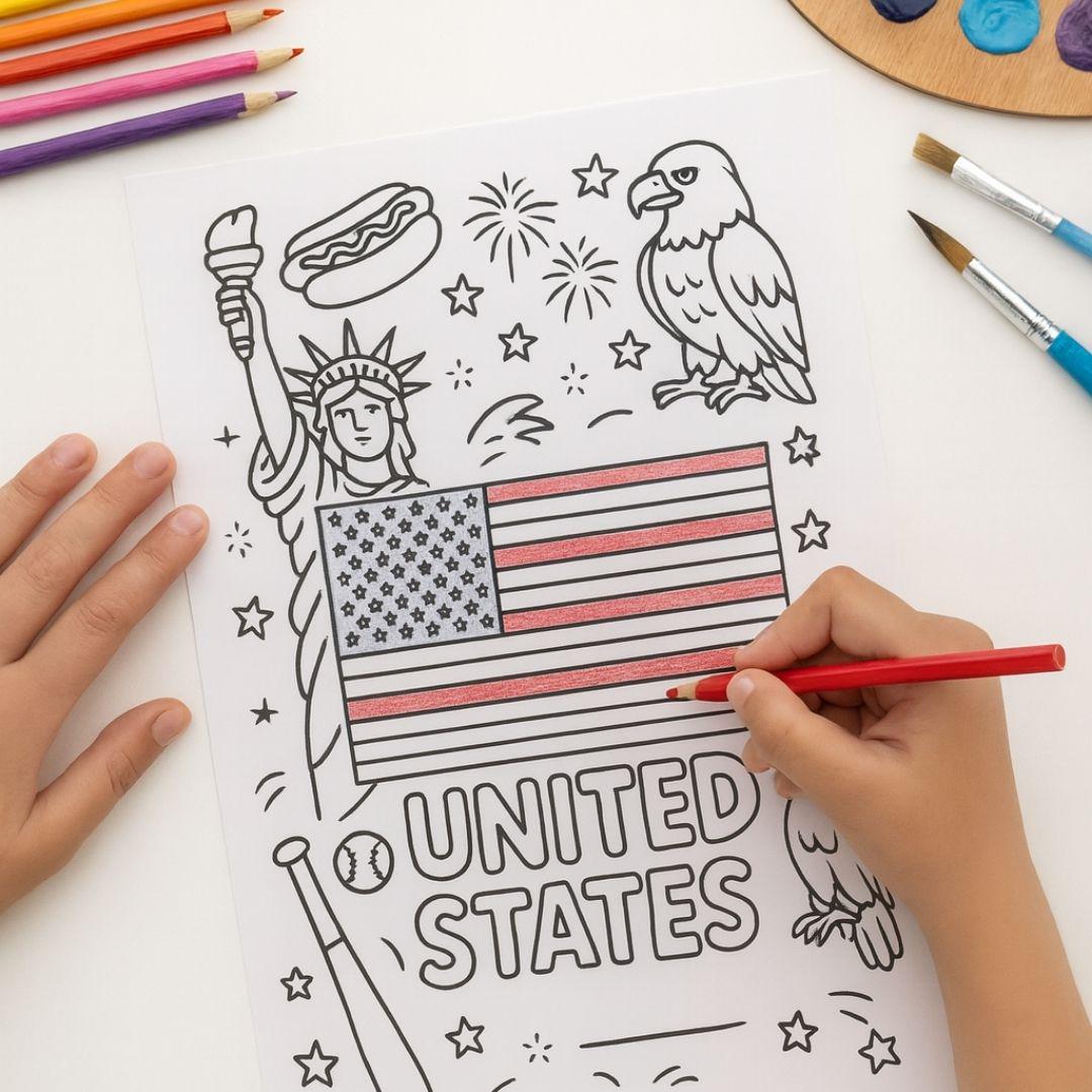 World Flags Coloring Book, Educational, Toddler Busy Book, Country ...