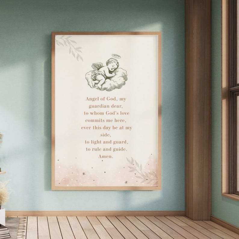 Printable Catholic Prayers for Kids, Religious Wall Art, Christian ...