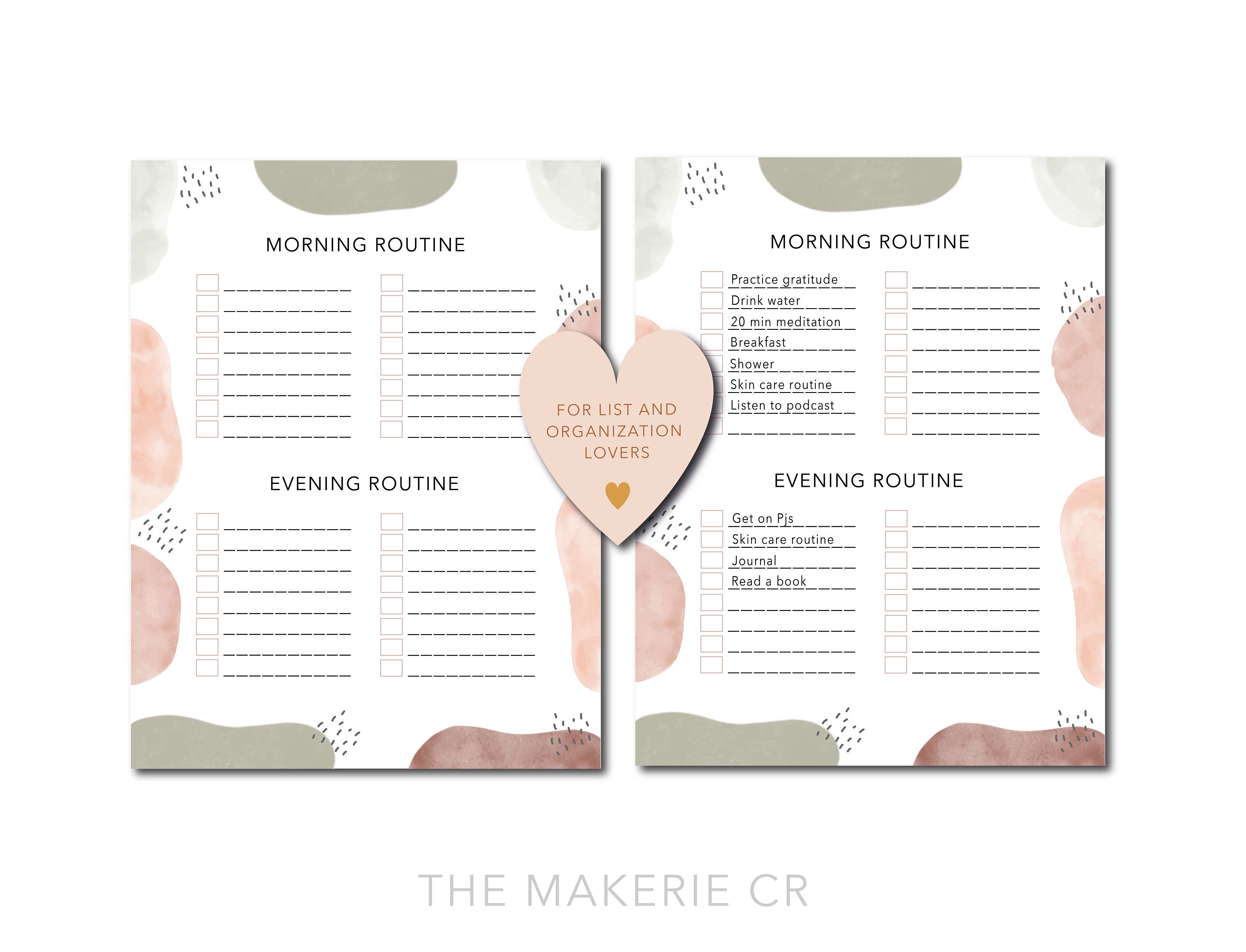 Daily Routine Notes, Routine Planner, Habit Tracker, Template - Etsy