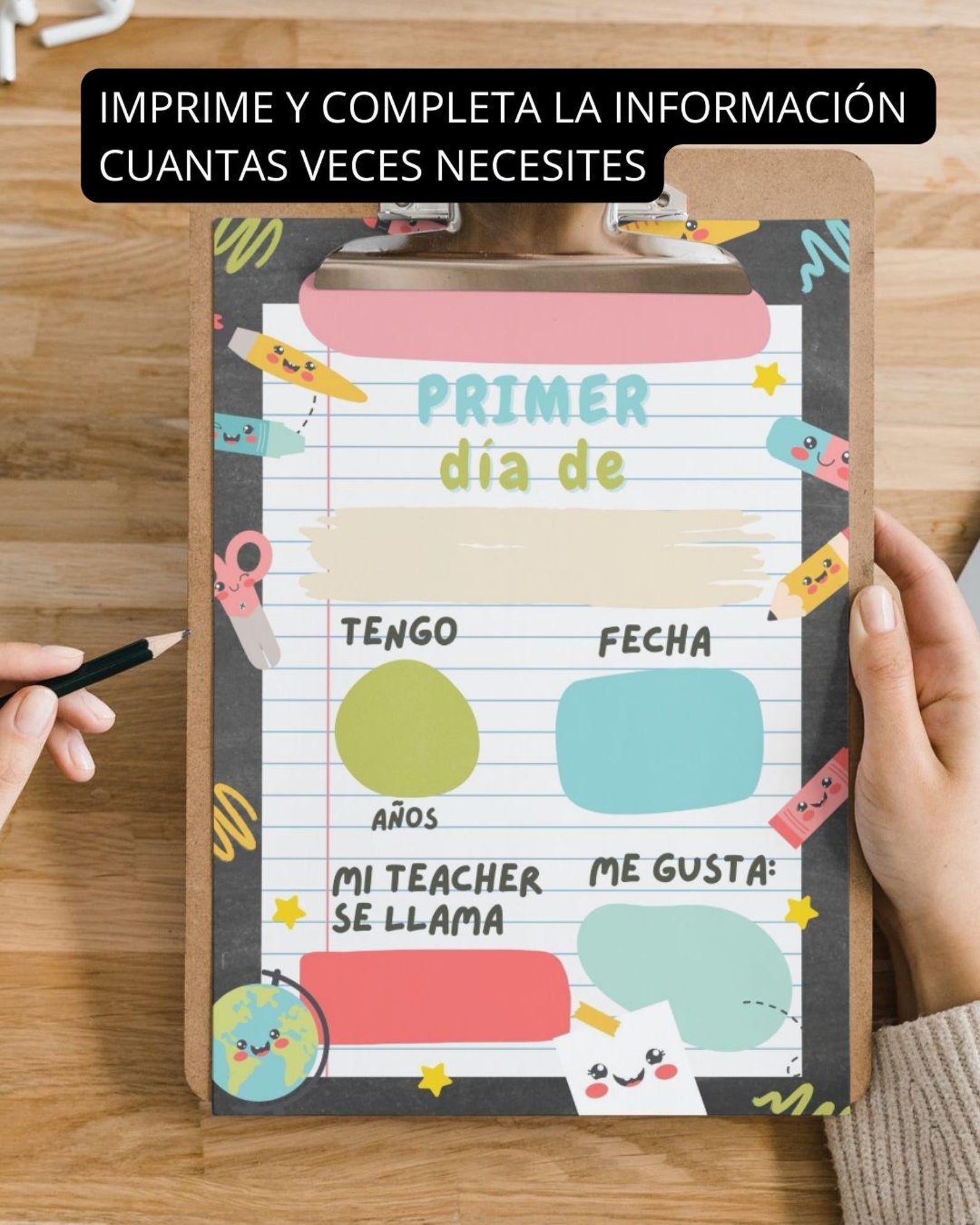 Letrero Regreso a Clases Imprimible, Editable Primer Día De Escuela ...