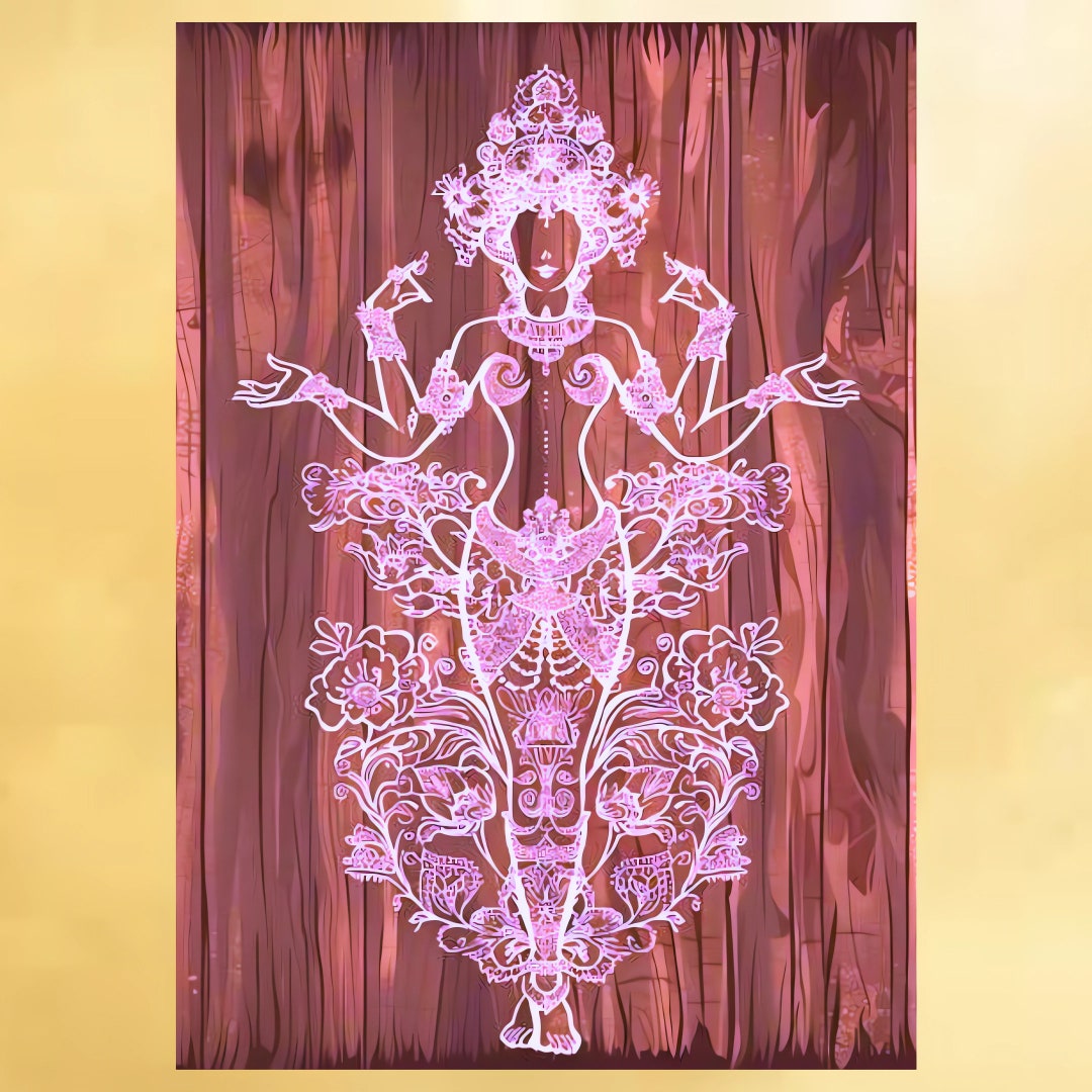 Bali Goddess Art Print- Water Goddess Painting- Bali Deities - Soul Art ...
