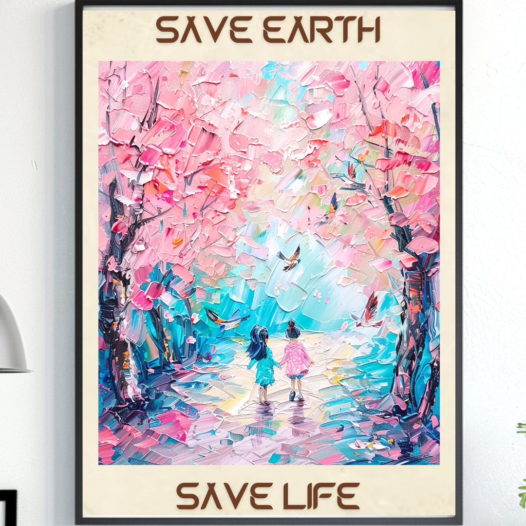 Save Earth Save Life Poster- Poster on Save Earth With Slogan- Digital ...