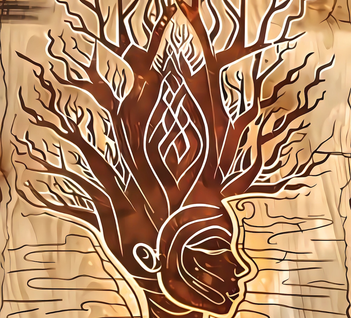 Mother Earth Goddess Art Print, Gaia Goddess, Altar Goddess Poster ...