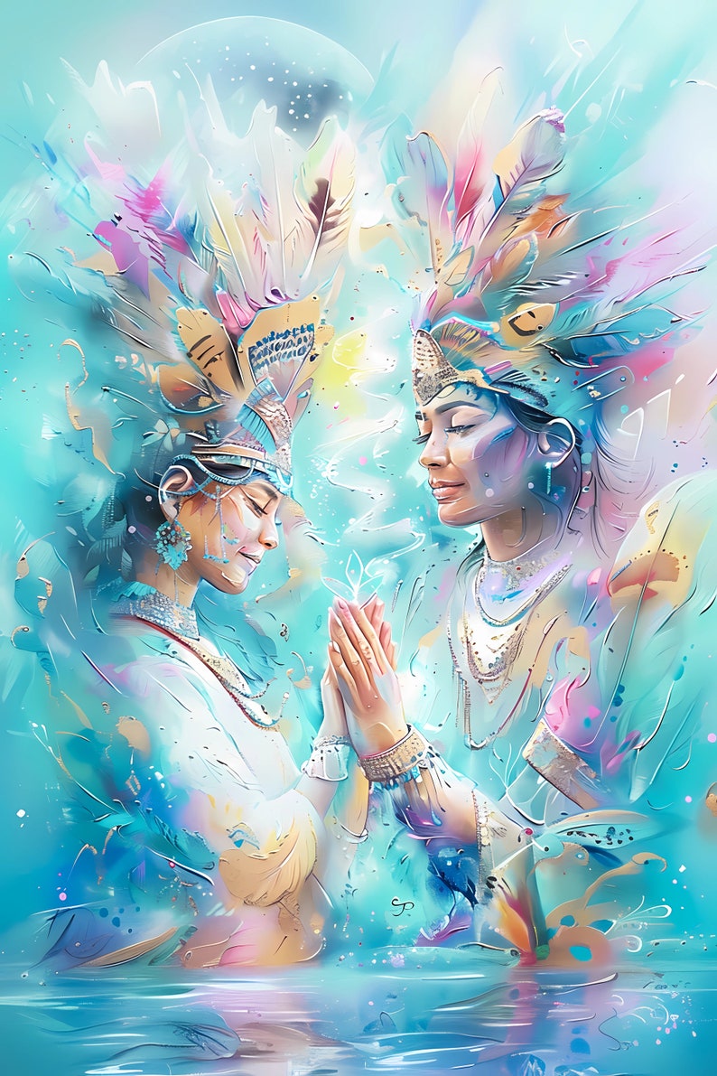 Aztec Goddess Art Print- Altar Goddess Poster, Awakened Goddess Wall ...