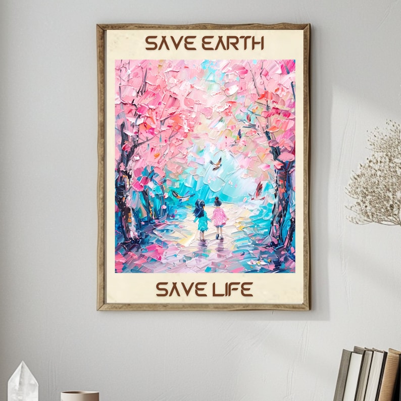 Save Earth Save Life Poster- Poster on Save Earth With Slogan- Digital ...