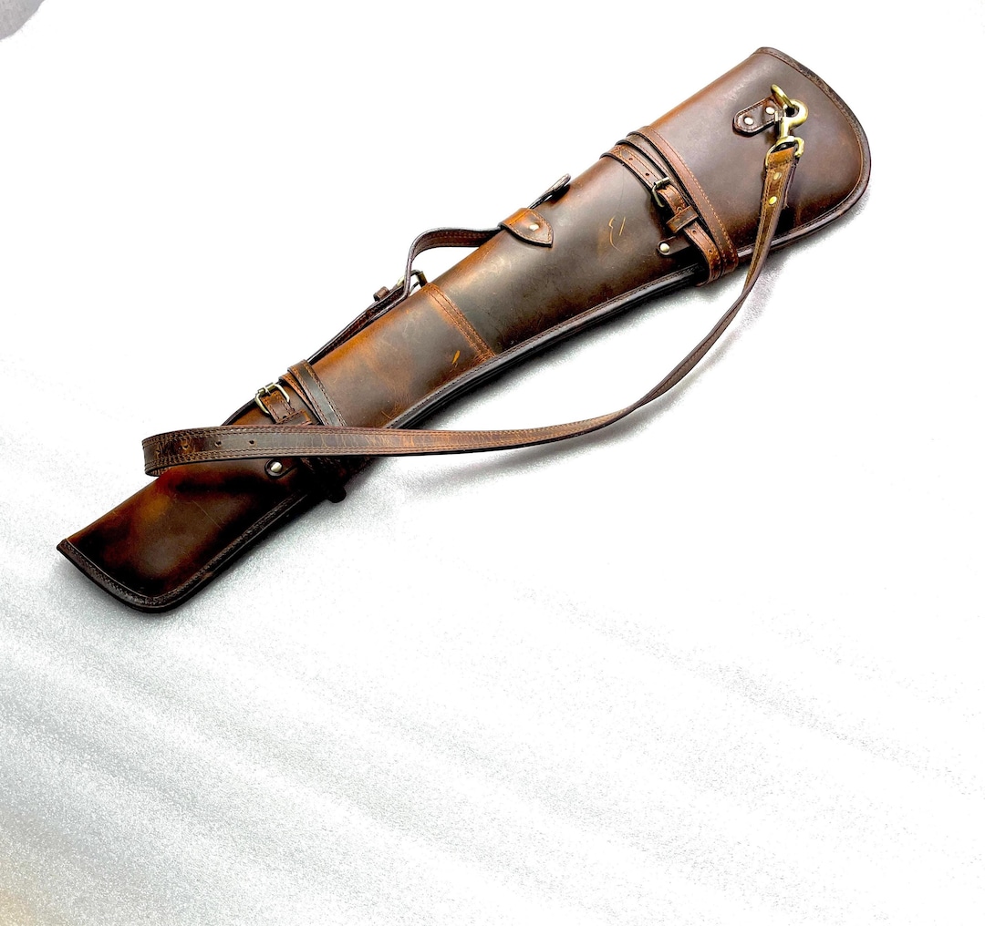 Handmade Leather Rifle Scabbard: 33" Lever Action Case - Winchester ...