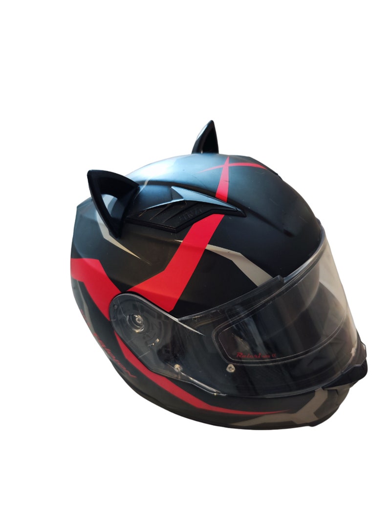 Helmet Cat Ears Windless Black Ear Helmet Decorations, Ear Motorcycle ...