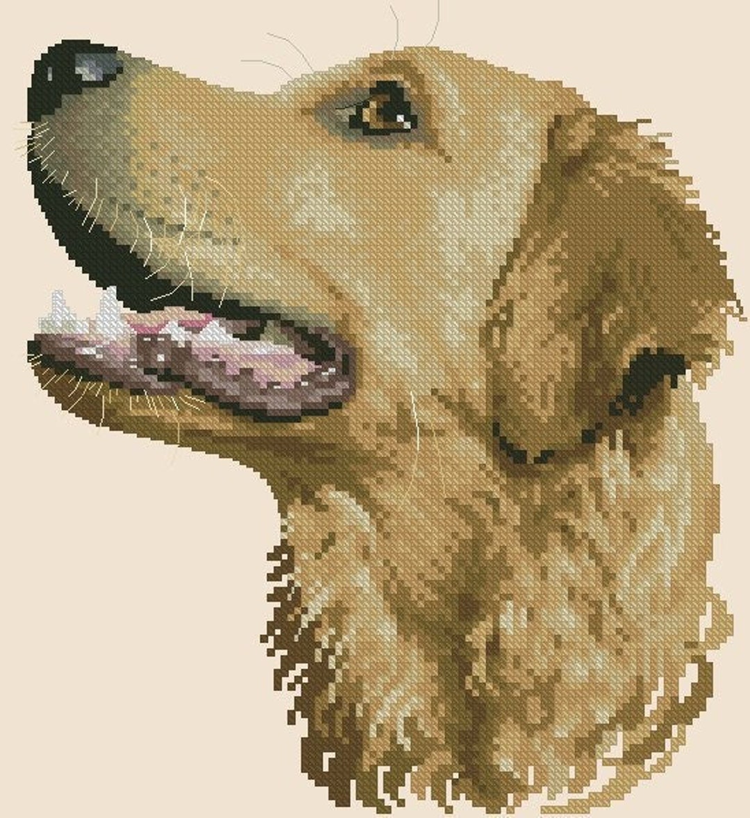 LABRADOR DOG Cross Stitch Pattern DMC Colors - Etsy
